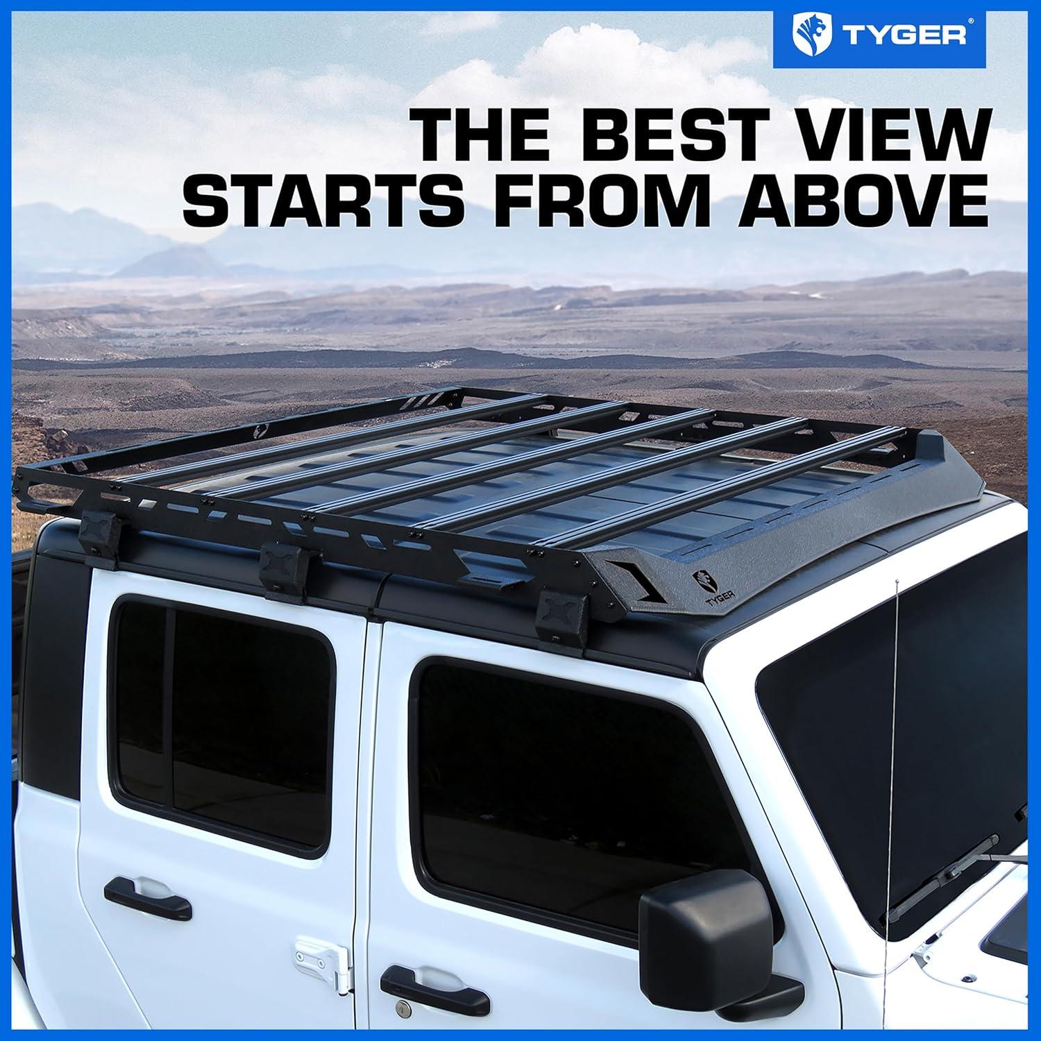 Tyger Auto Platform Style Roof Rack Compatible with 2020-2026 Jeep ...